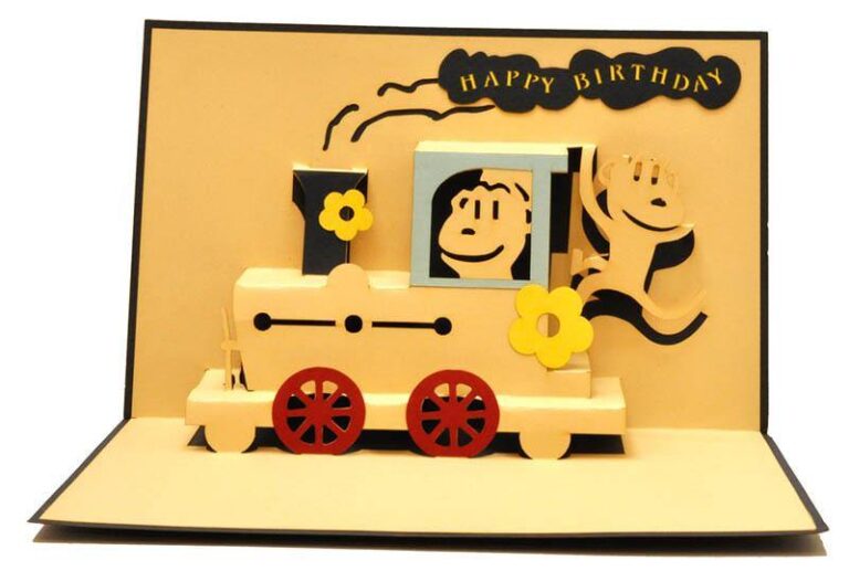 Happy Birthday Monkey Pop Up Card - ARHS NSW